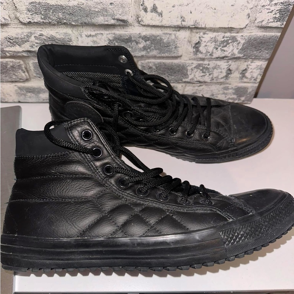 Converse All Stars | Shoes | Mens Converse Black Hightop Sneakers ...